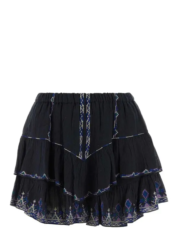 Isabel Marant Étoile Jocadia Ruffled Shorts - Black