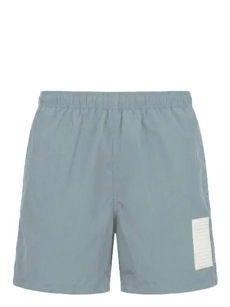 Stone Island X Marina Logo Patch Shorts - Blue