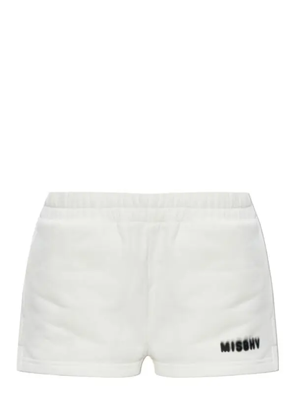MISBHV Logo Track Shorts - White