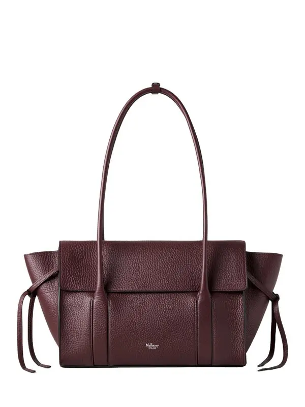 Mulberry Soft Bayswater Small Shoulder Bag - Cherry Heavy Grain Noodle