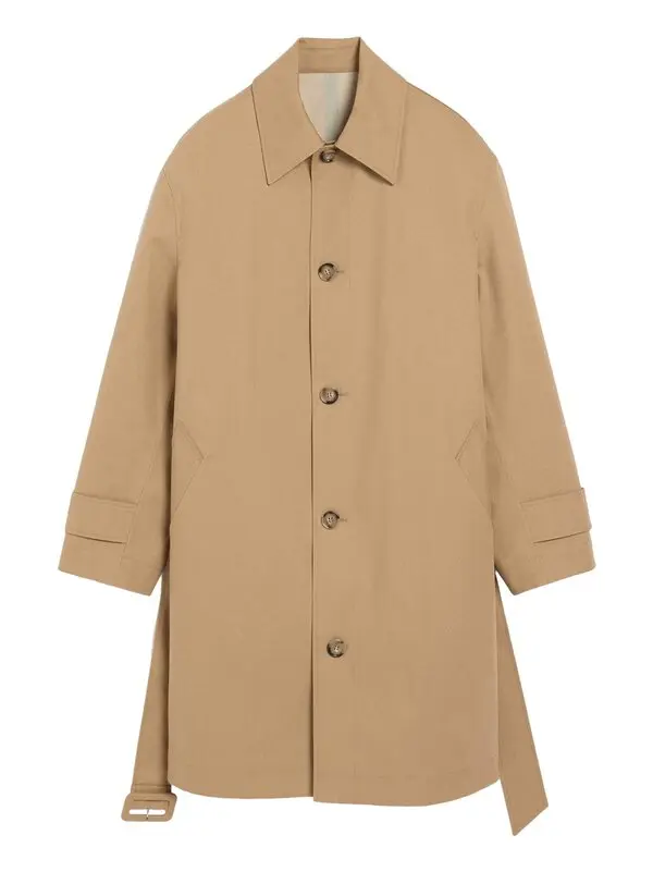 Ami Belted Single-breasted Coat - Sand/light Beige