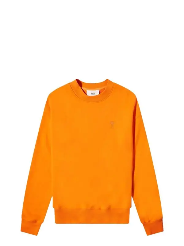 Ami De Coeur Motif Sweatshirt - Orange