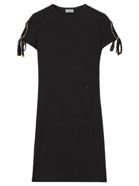 Burberry Tatiana Tie-sleeve Knitted Dress - Black