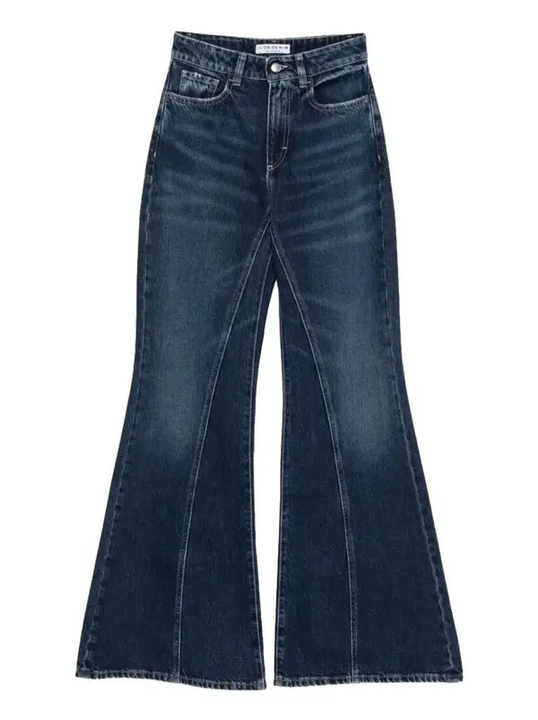 ICON DENIM LOS ANGELES Stella Flared Jeans - Deep Blue