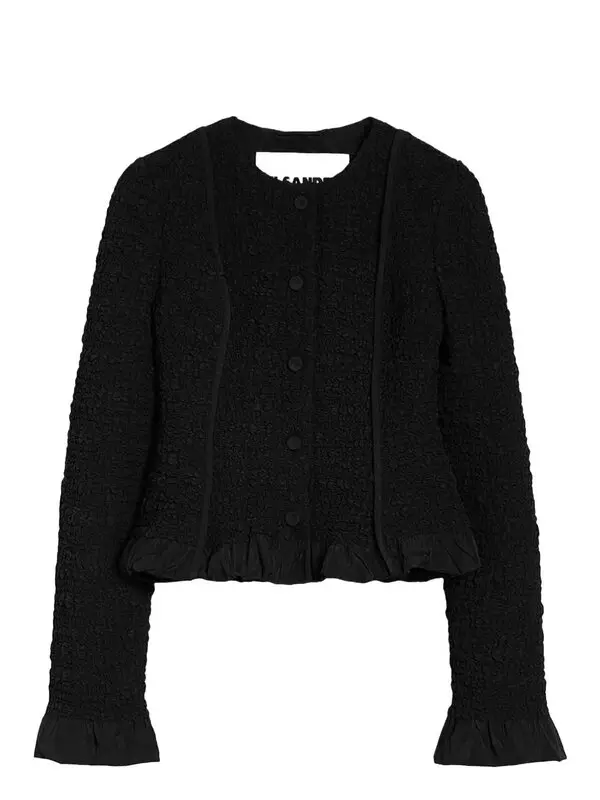JIL SANDER Textured Finish Jacket - Black