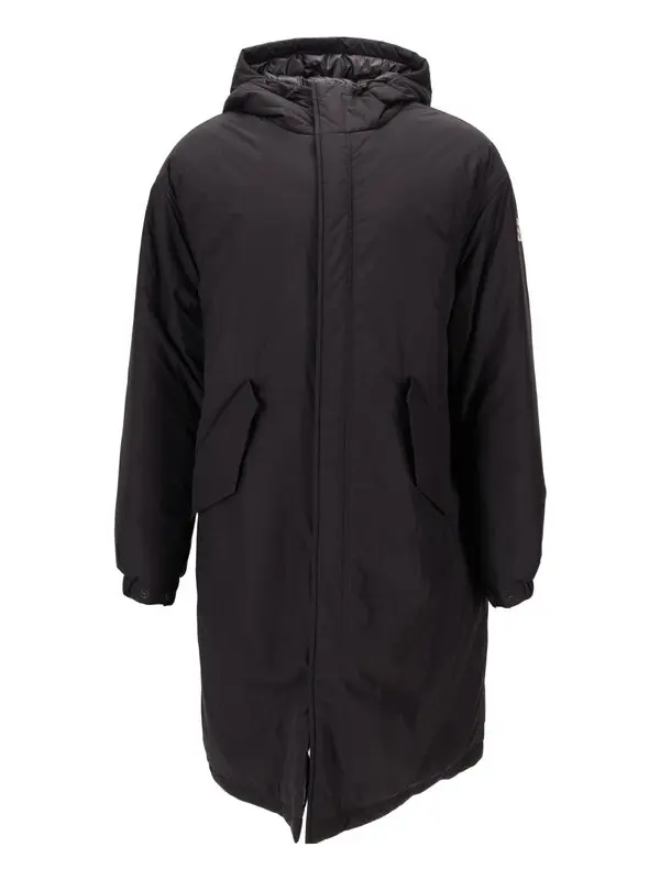 Moncler Siciones Logo Patch Parka - Black
