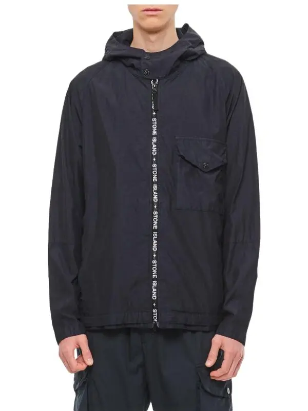 Stone Island Hooded Casual Jacket - Blue