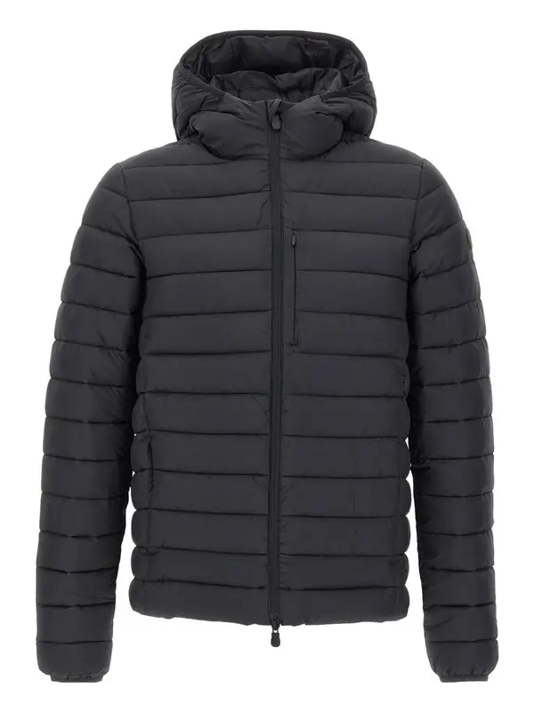 SAVE THE DUCK Hooded Puffer Jacket - Black