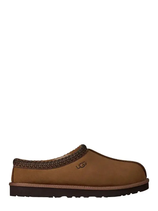 UGG Shearling Trim Flat Espadrilles - Brown