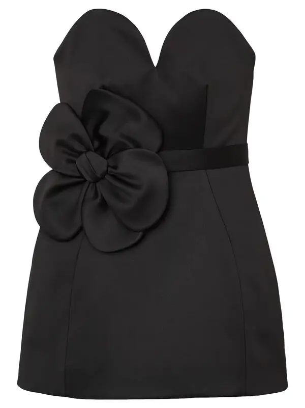 Marc Jacobs Strapless Mini Dress With Daisy Appliqu - No