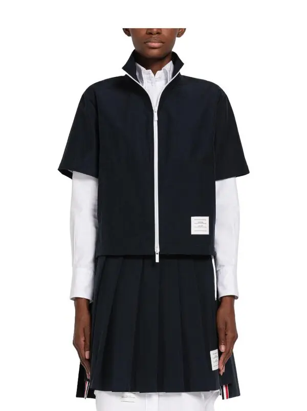 Thom Browne Tear-resistant 2-in-1 Zippered Casual Jacket - Navy Blue
