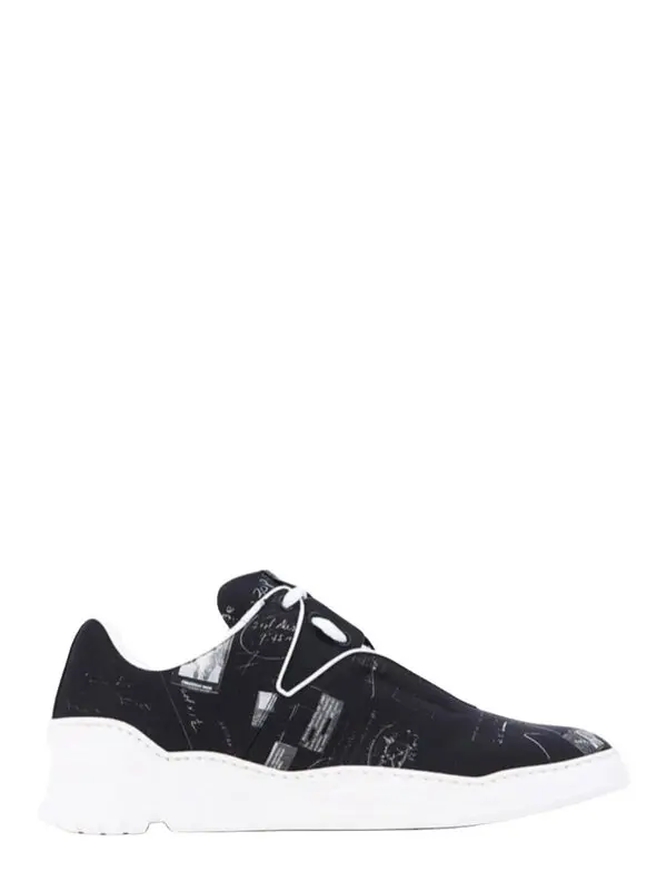 Dior B17 Sneakers With Printed Logo - Black