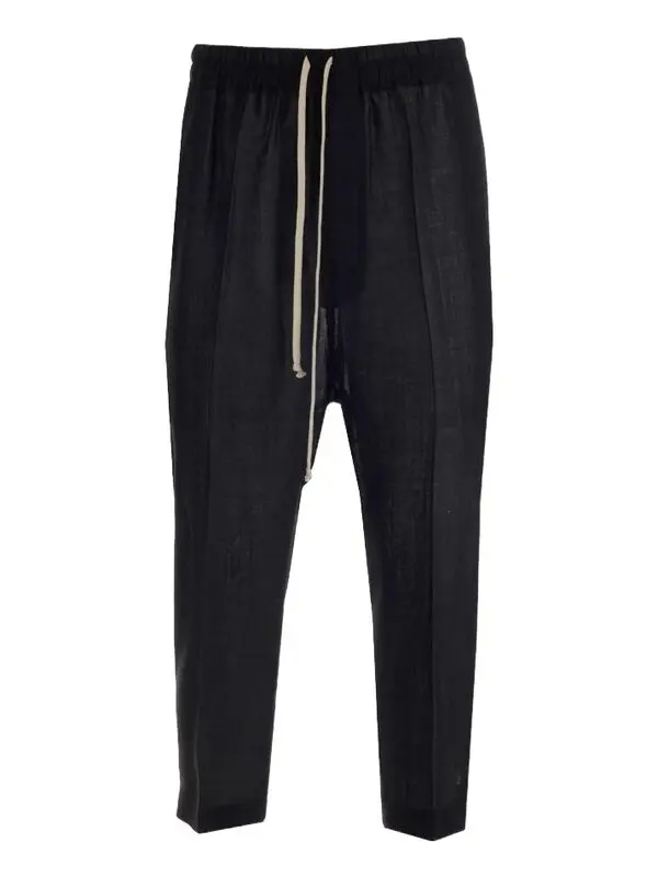 Rick Owens Astaires Cropped Track Pants - Black