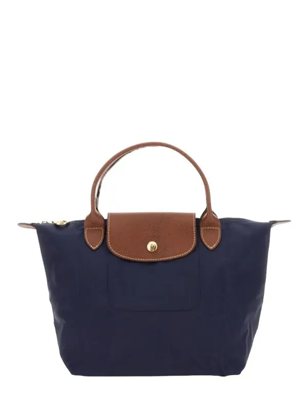 Longchamp Logo Top Handle Handbag - Black
