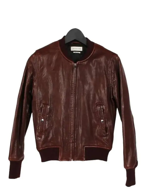 Isabel Marant Étoile Leather Bomber Jacket - Red