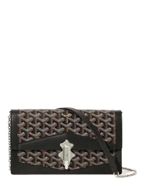 Goyard Flap Shoulder Bag - Black