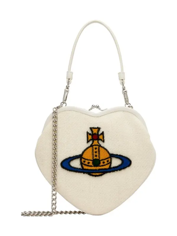 VIVIENNE WESTWOOD Belle Shoulder Bag - Off White