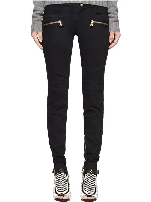 Balmain Zip Detailed Trousers - Black