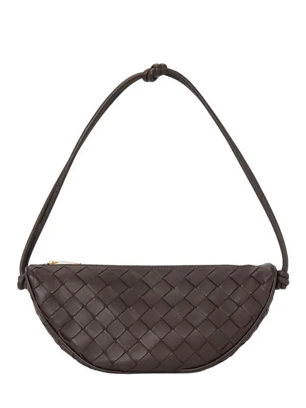 Bottega Veneta Woven Shoulder Bag - Black