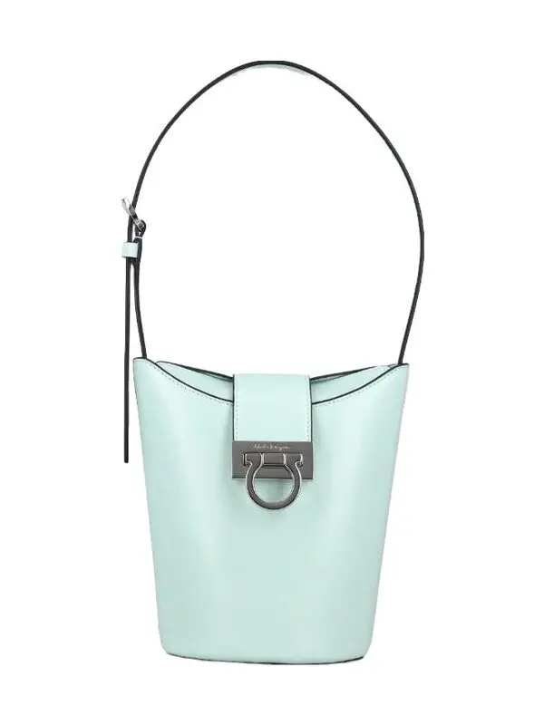 FERRAGAMO Logo Shoulder Bag - Blue