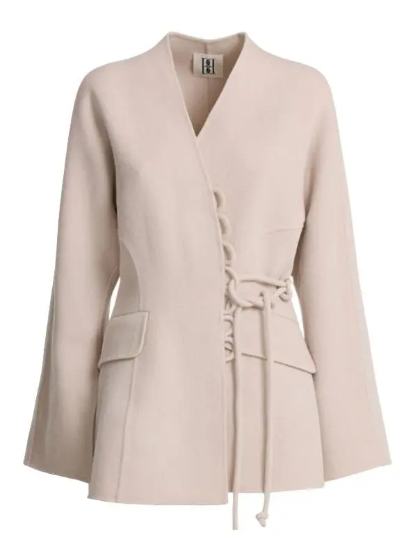 BY MALENE BIRGER Wool Wrap Jacket - White