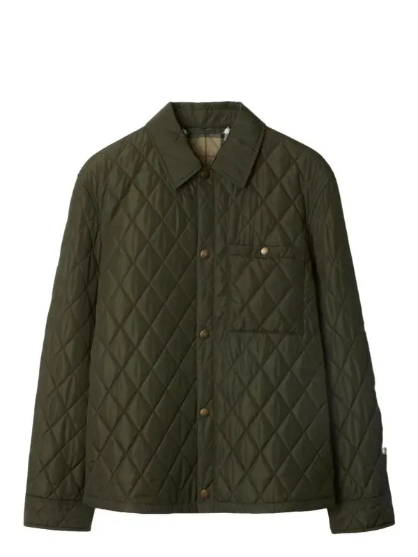 Burberry Long Sleeved Quilted Jacket - Shale