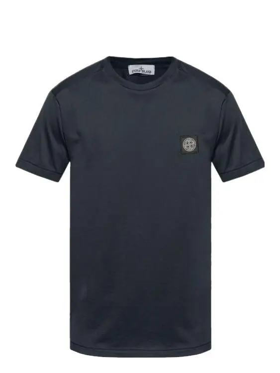 Stone Island Compass-motif Crewneck T-shirt - Blue