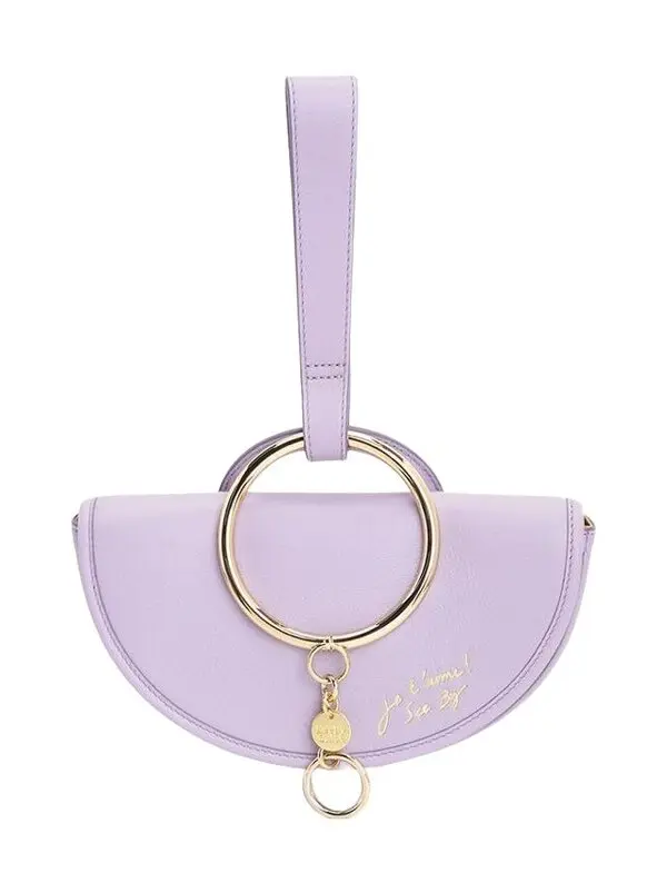 See By Chloé Mara Crescent Handbag - Purple