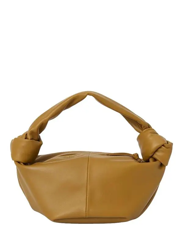 Bottega Veneta Knotted Top Handle Bag - Brown