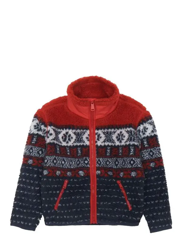 Polo Ralph Lauren Geometric Print Fleece Jacket - Black