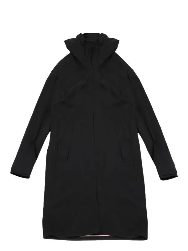 Moncler Hooded Trench Coat - Black