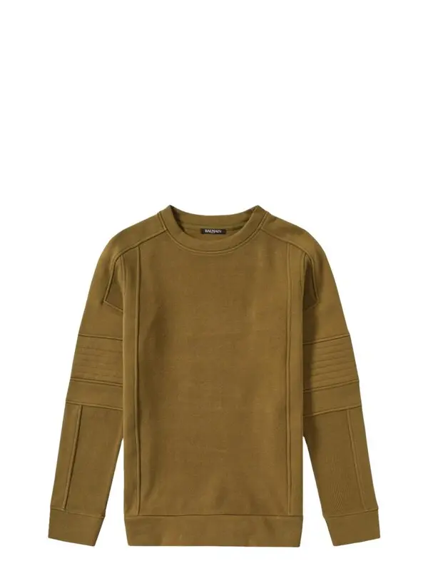 Balmain Biker Sweatshirt - Khaki