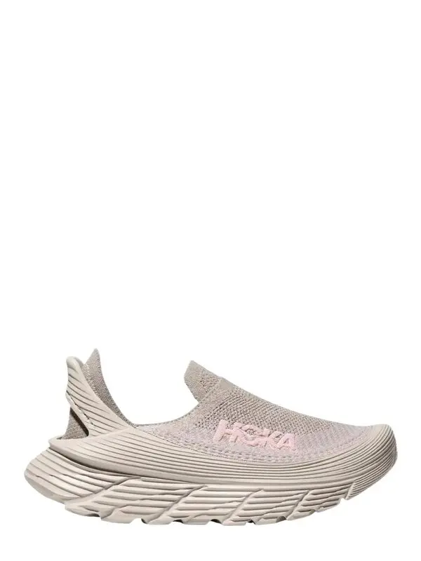 Hoka One One Round Toe Sneakers - Nude