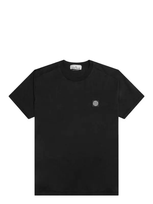 Stone Island Compass Patch Logo S/s T-shirt - Black