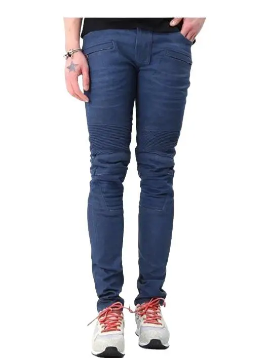 Balmain Pleated Jeans - Blue