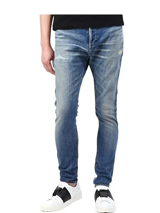 Balmain Belt Loops Jeans - Blue