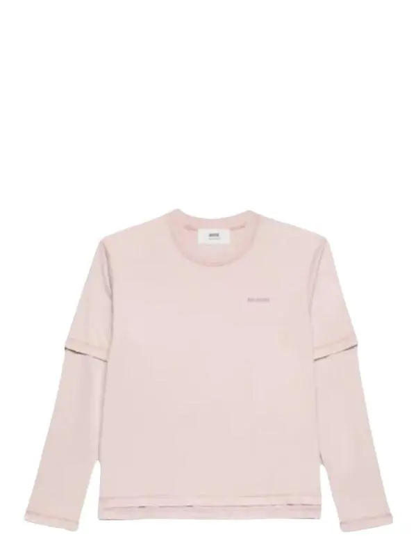 AMI Paris Fade Out Long-sleeve Cotton T-shirt - No