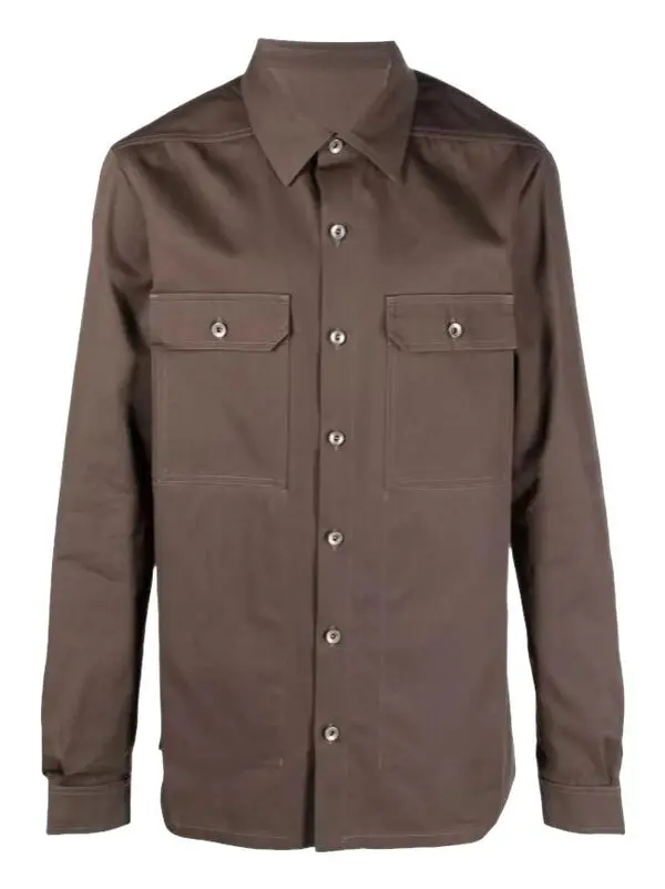 Rick Owens Classic Button-up Shirt - Brown