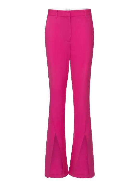 Giuseppe Di Morabito Double Twisted Wool Pants With Slits - Pink