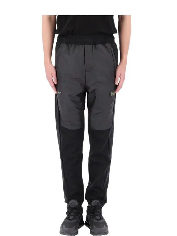 Emporio Armani Elastic Waist Sports Pants - Black