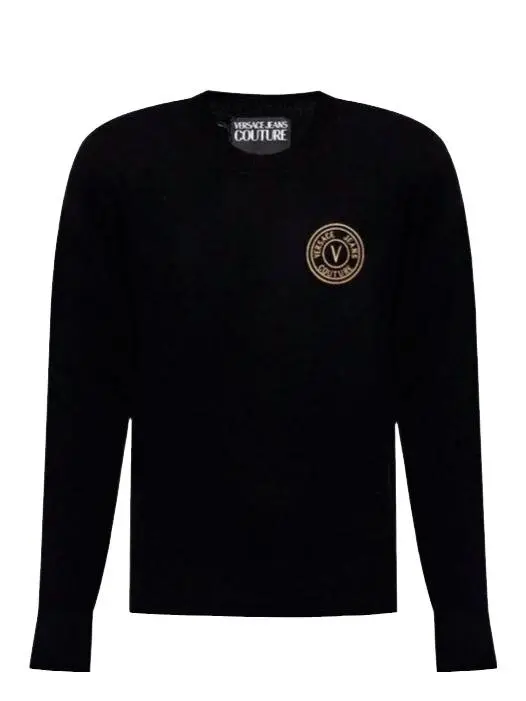 Versace Long Sleeve Sweater - Black