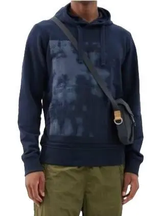 Stone Island Long-sleeved Hooded Sweatshirt - Blue