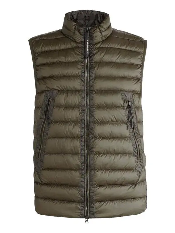 C.P. COMPANY Sleeveless Quilted Vest - Green