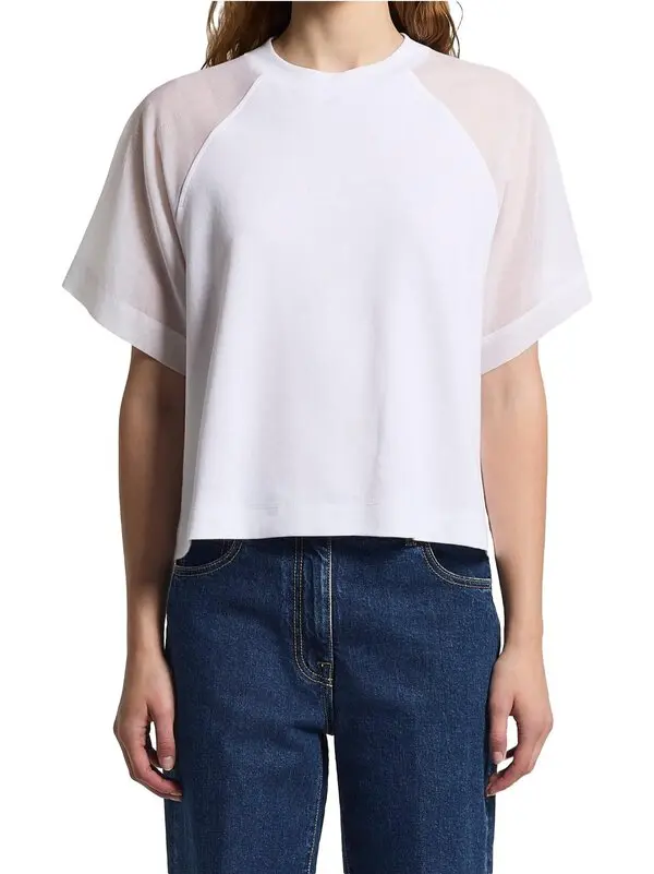Peserico Short-sleeved Crewneck T-shirt - White