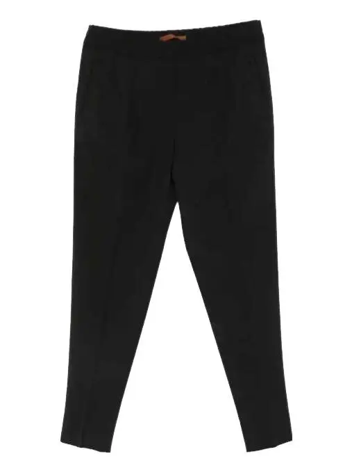 Zegna Elasticated Waist Pleated Sports Pants - Black