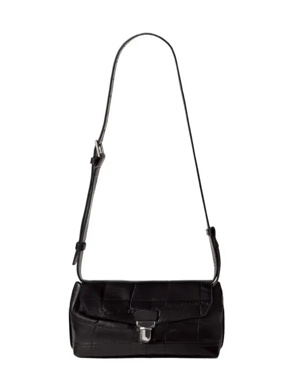 LEMAIRE Small Gear Embossed Shoulder Bag - Espresso