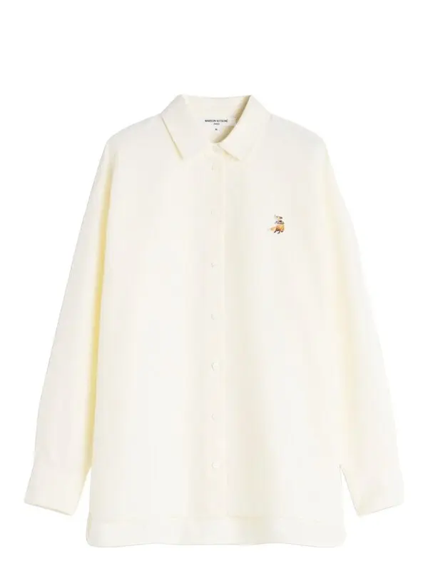 Maison Kitsuné Dreaming Fox Casual Shirt - White