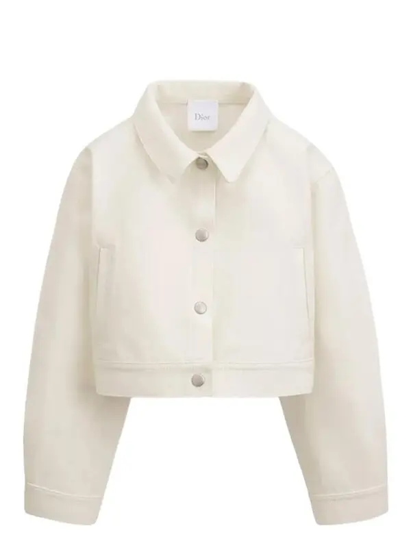 Dior Long Sleeve Collared Jacket - Ivory