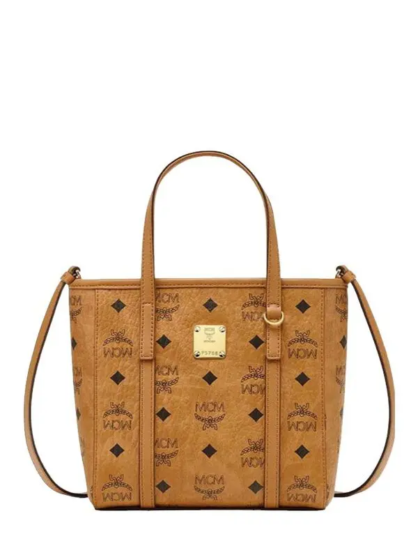 Mcm Toni Shopping Bag - Cognac