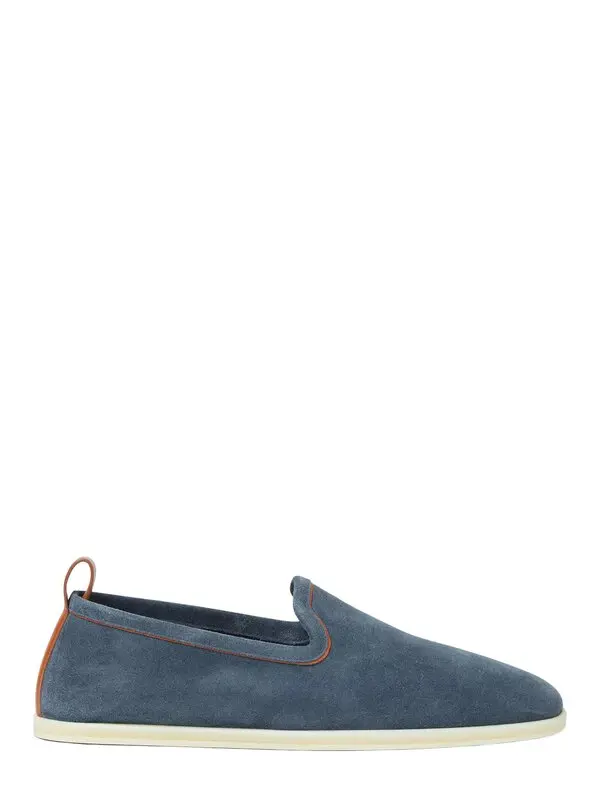 Loro Piana Venice Walk Loafers - Black Figs